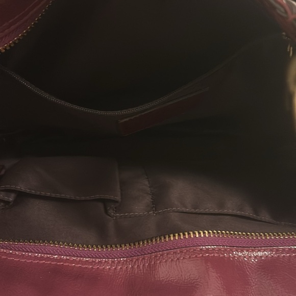 Coach | Bags | Shiny Purple Madison Coach Raspberry Handbag | Poshmark